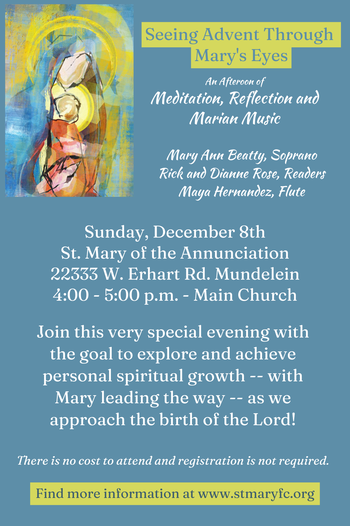 Seeing Advent Through Mary's Eyes — St. Francis de Sales Catholic Parish