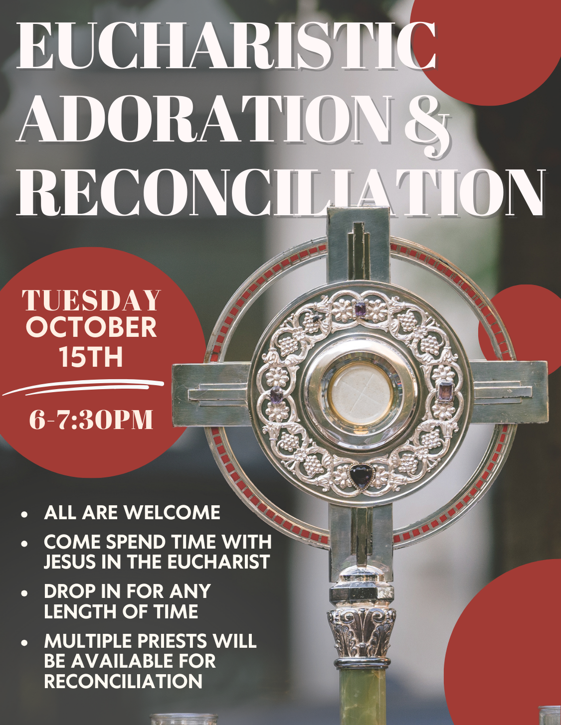 Eucharistic Adoration & Reconciliation — St. Francis de Sales Catholic ...