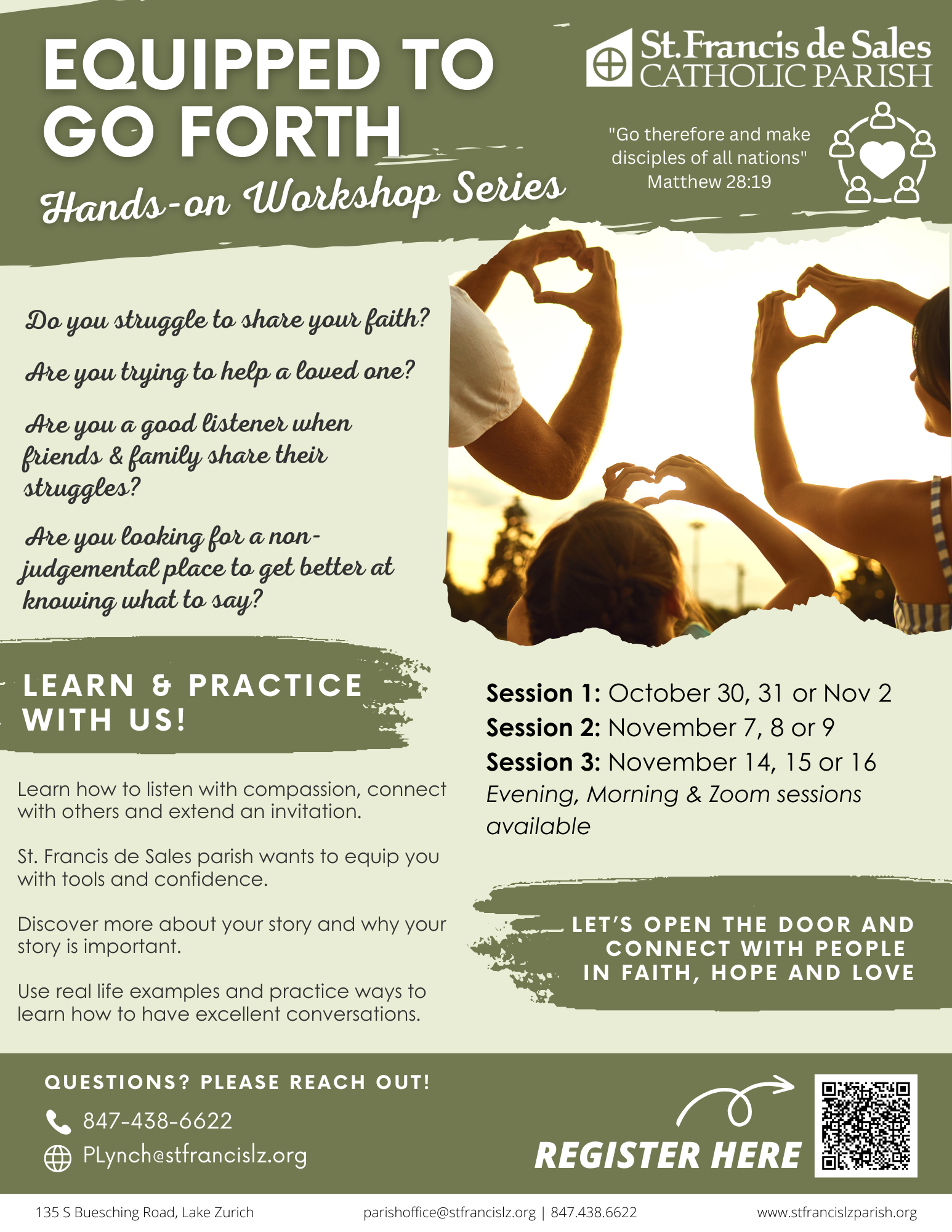 Equipped to Go Forth Workshop Series — St. Francis de Sales Catholic Parish