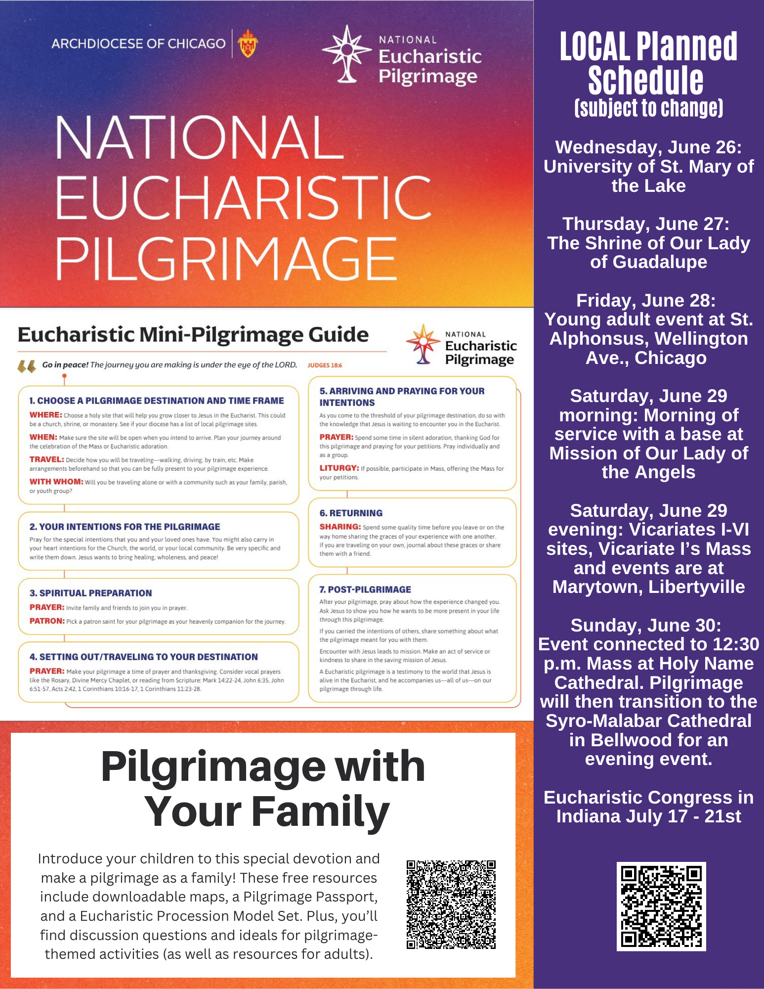 National Eucharistic Pilgrimage — St. Francis de Sales Catholic Parish