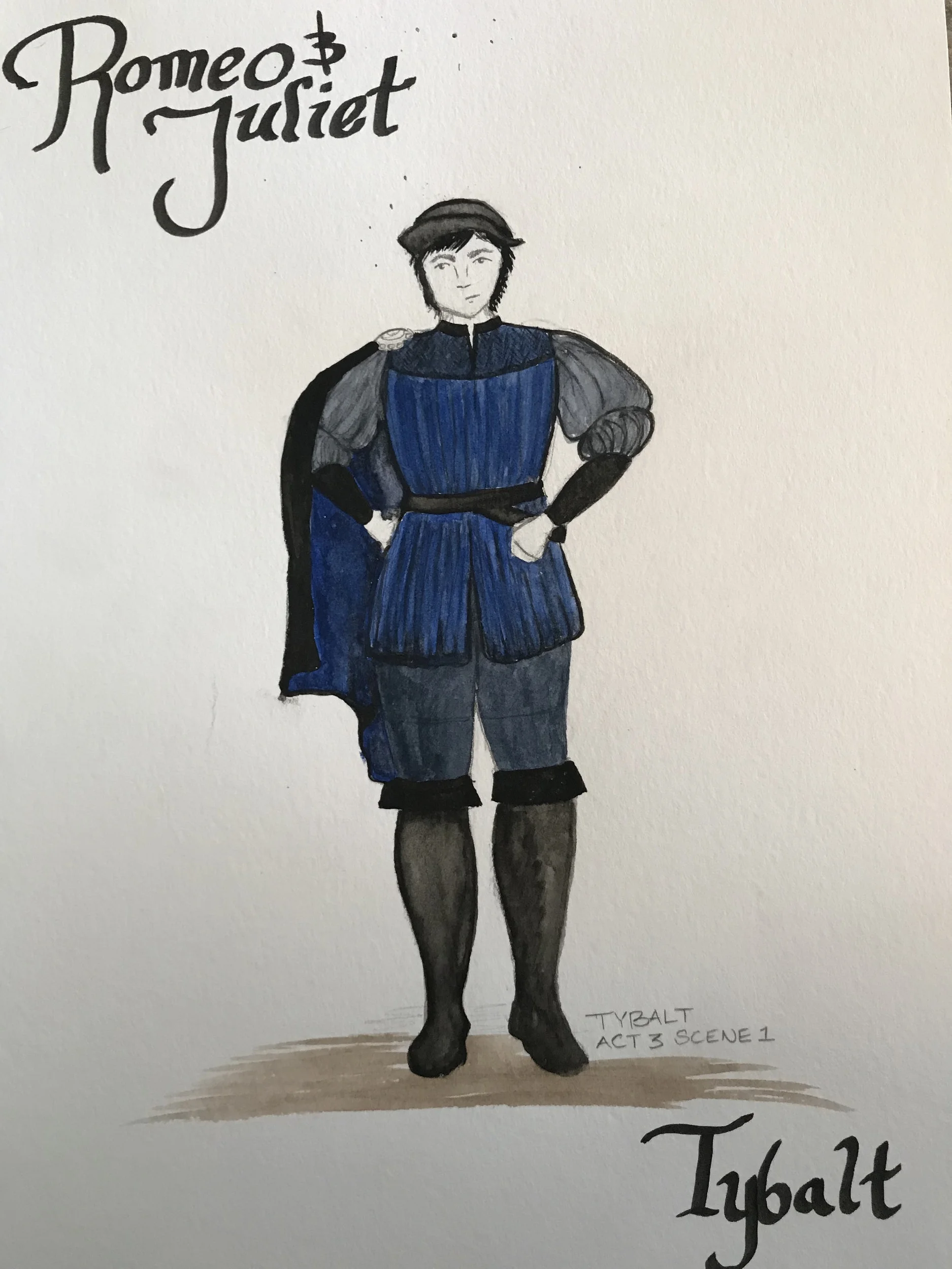 Romeo Costume Sketch