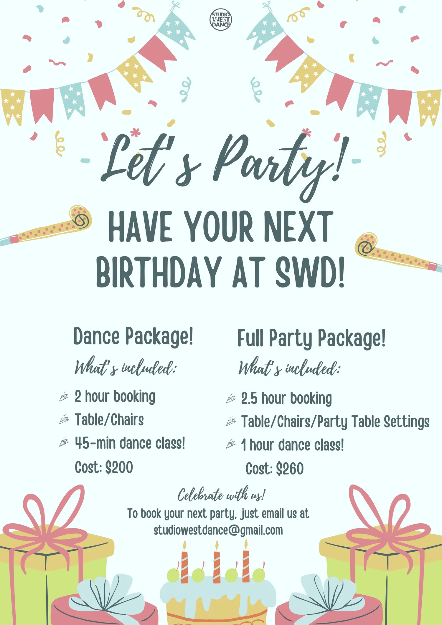 Birthday Parties — Studio West Dance