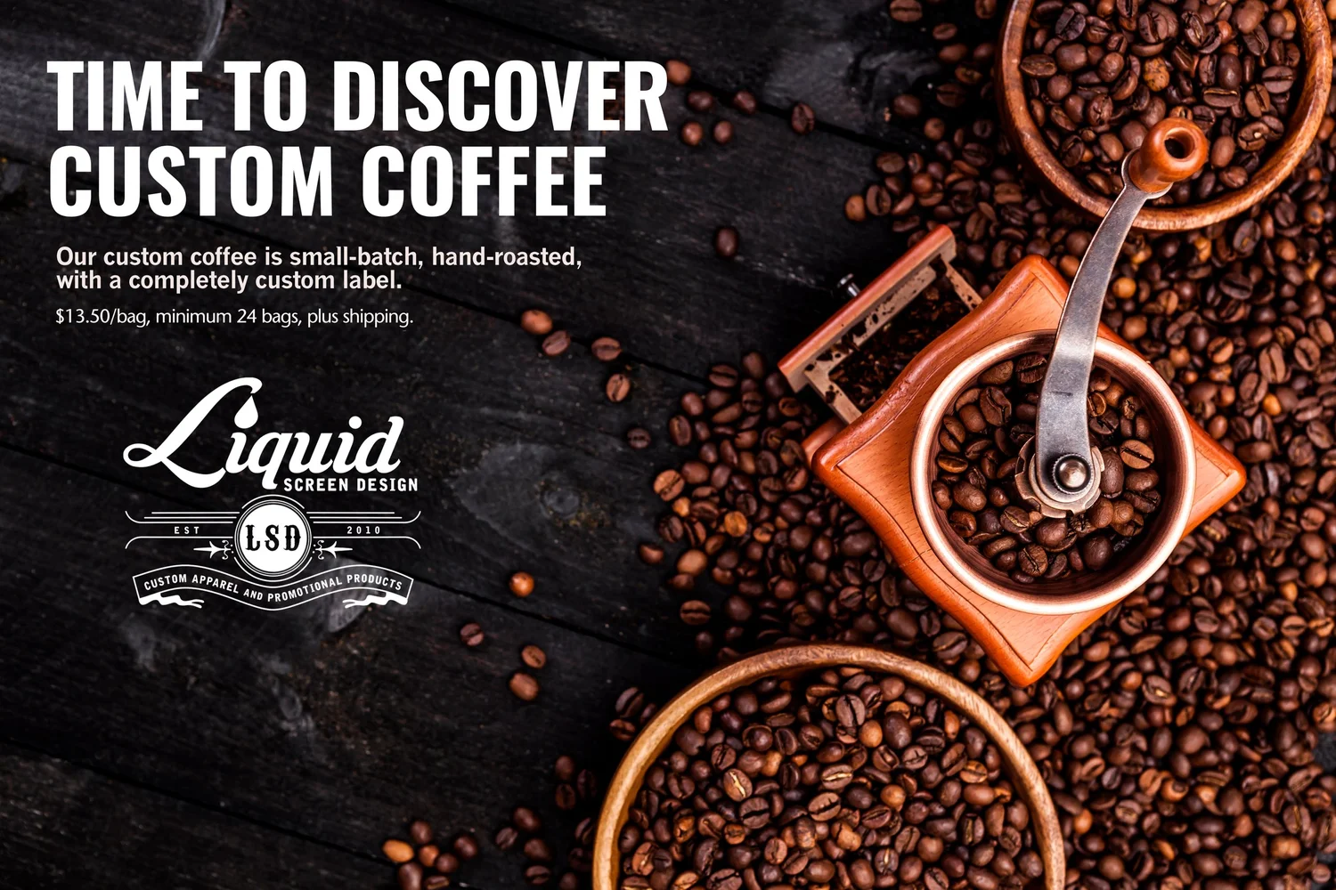Custom Coffee — Liquid Screen Design