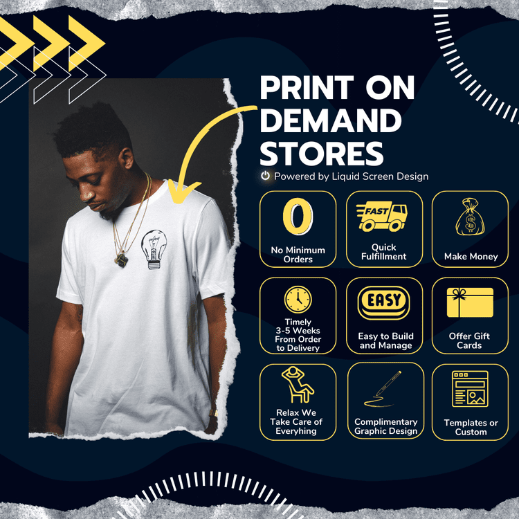 POD Stores — Liquid Screen Design