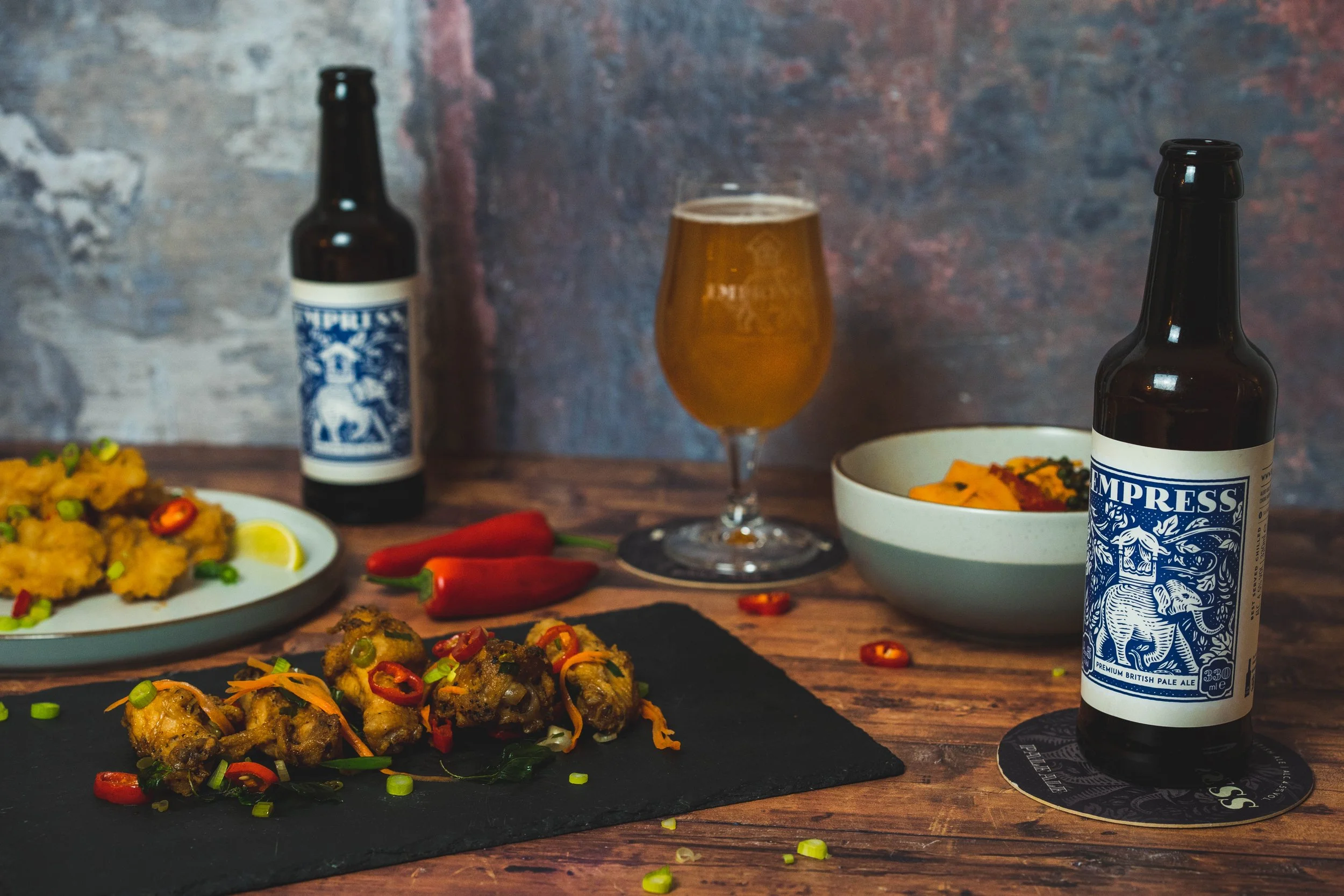 Empress Ale Branded Tulip Glasses x6 — Empress Ale