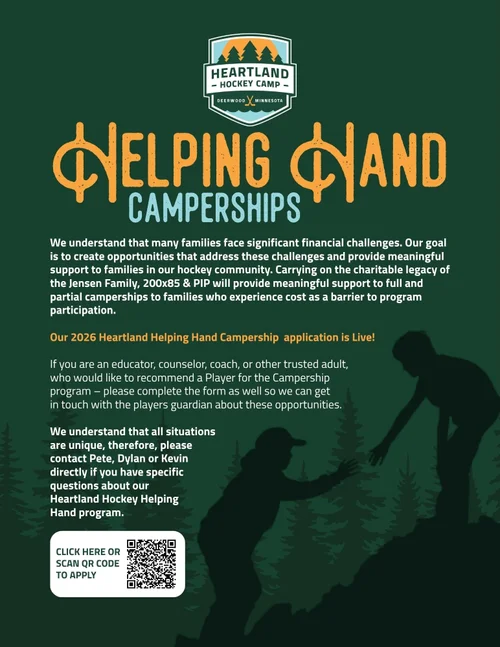 Heartland Hockey Announces Helping Hands Camperships — Heartland Hockey