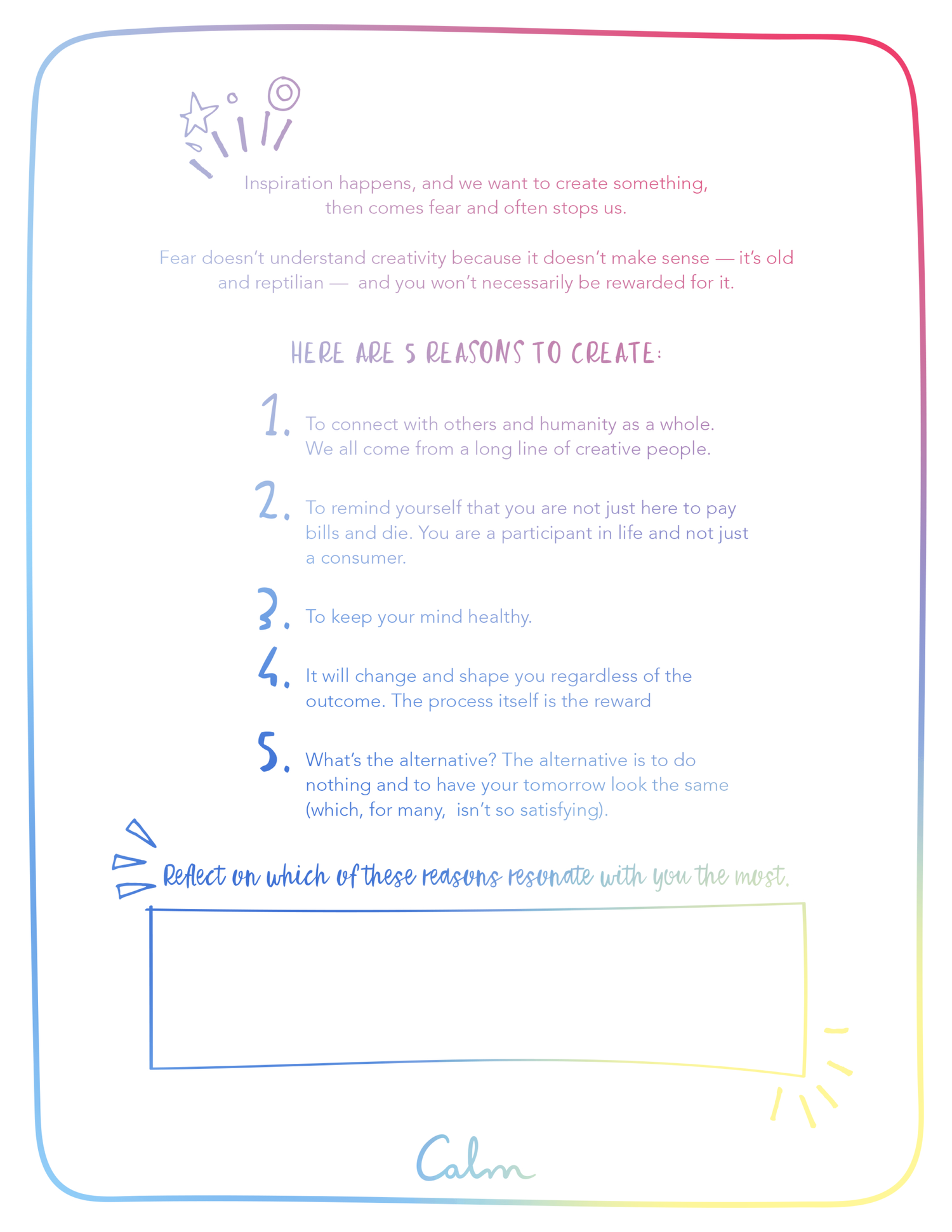 Elizabeth Gilbert, author of Eat Pray Love, teaches a Calm Masterclass ...