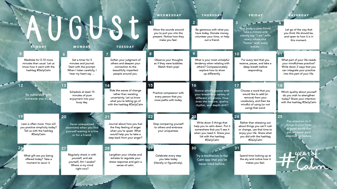 Put yourself at the top of your to-do list with August's Mindful Living ...