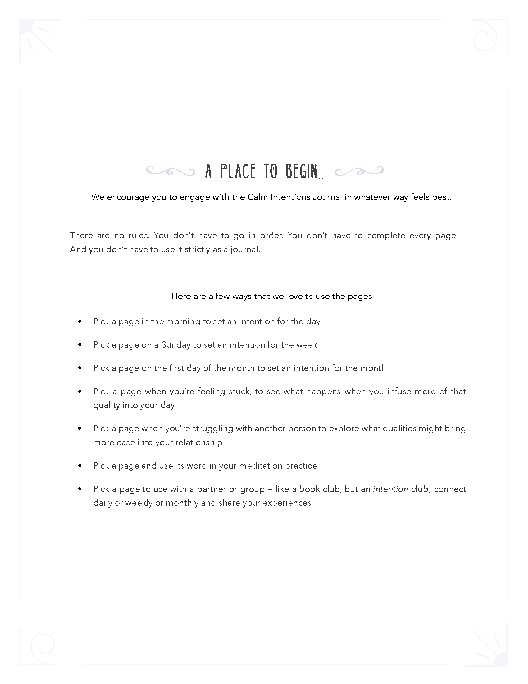 Calm Intentions — Calm Blog