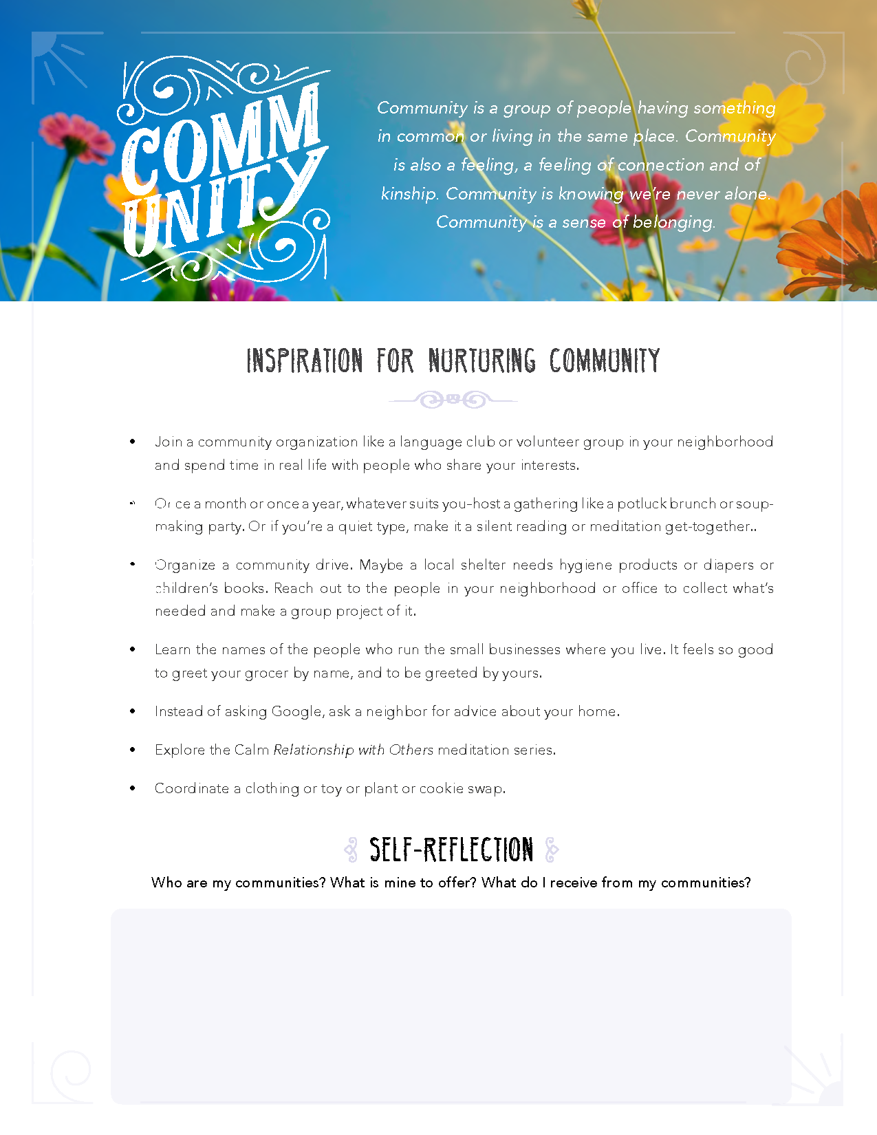 Calm Intentions — Calm Blog