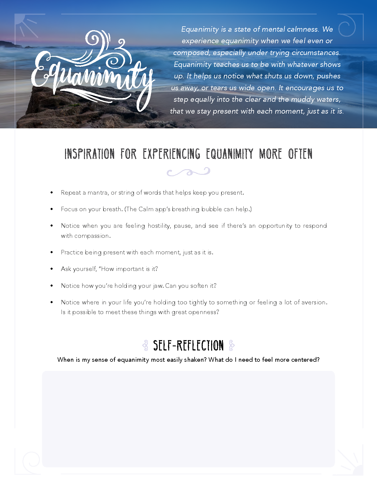 Calm Intentions — Calm Blog