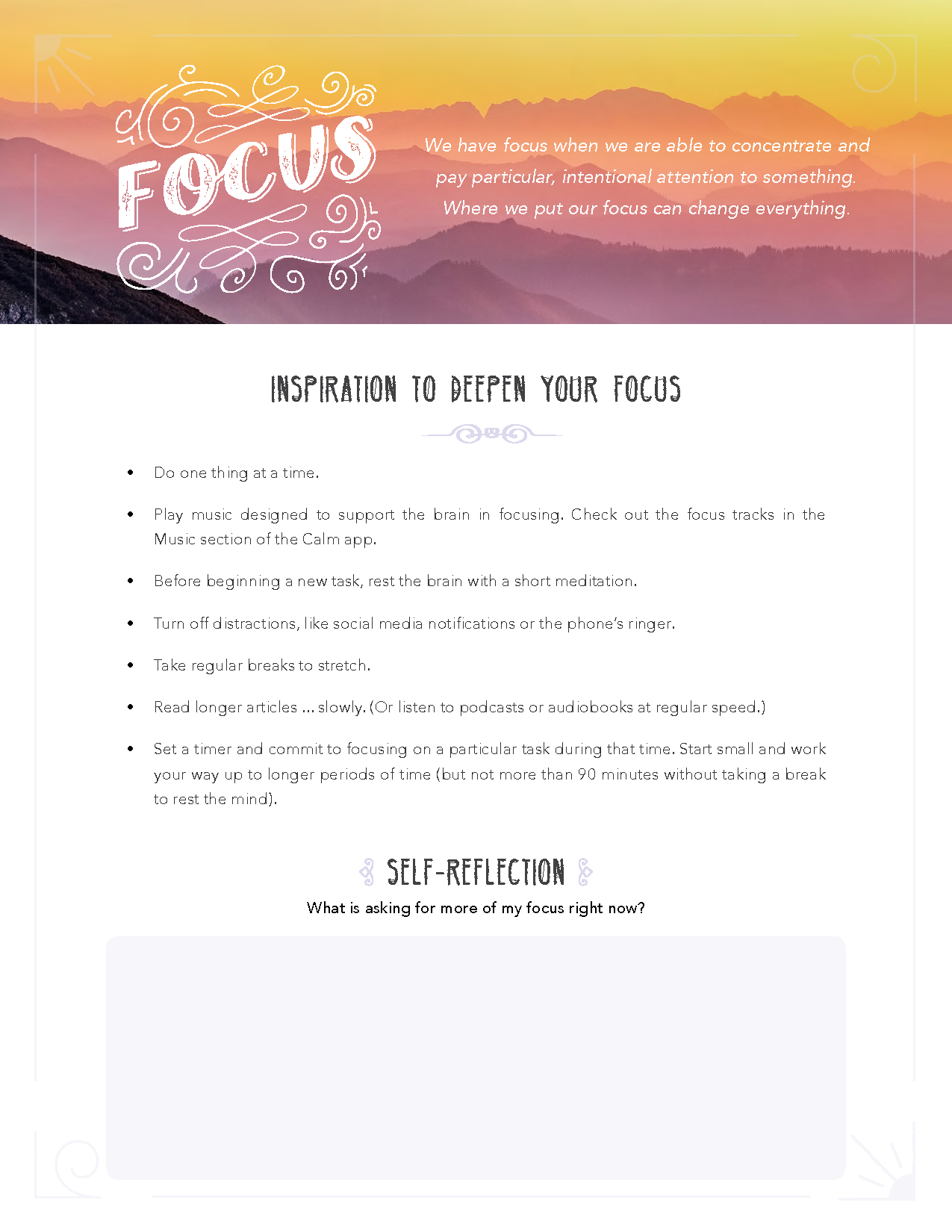 Calm Intentions — Calm Blog