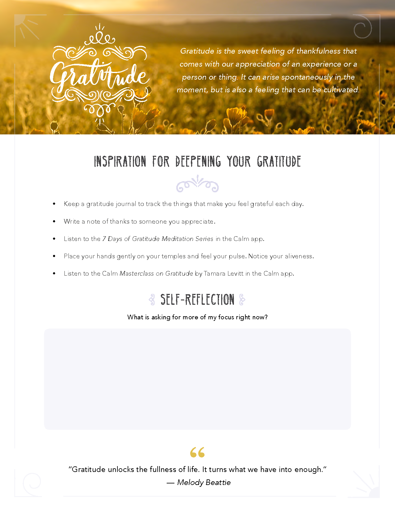 Calm Intentions — Calm Blog