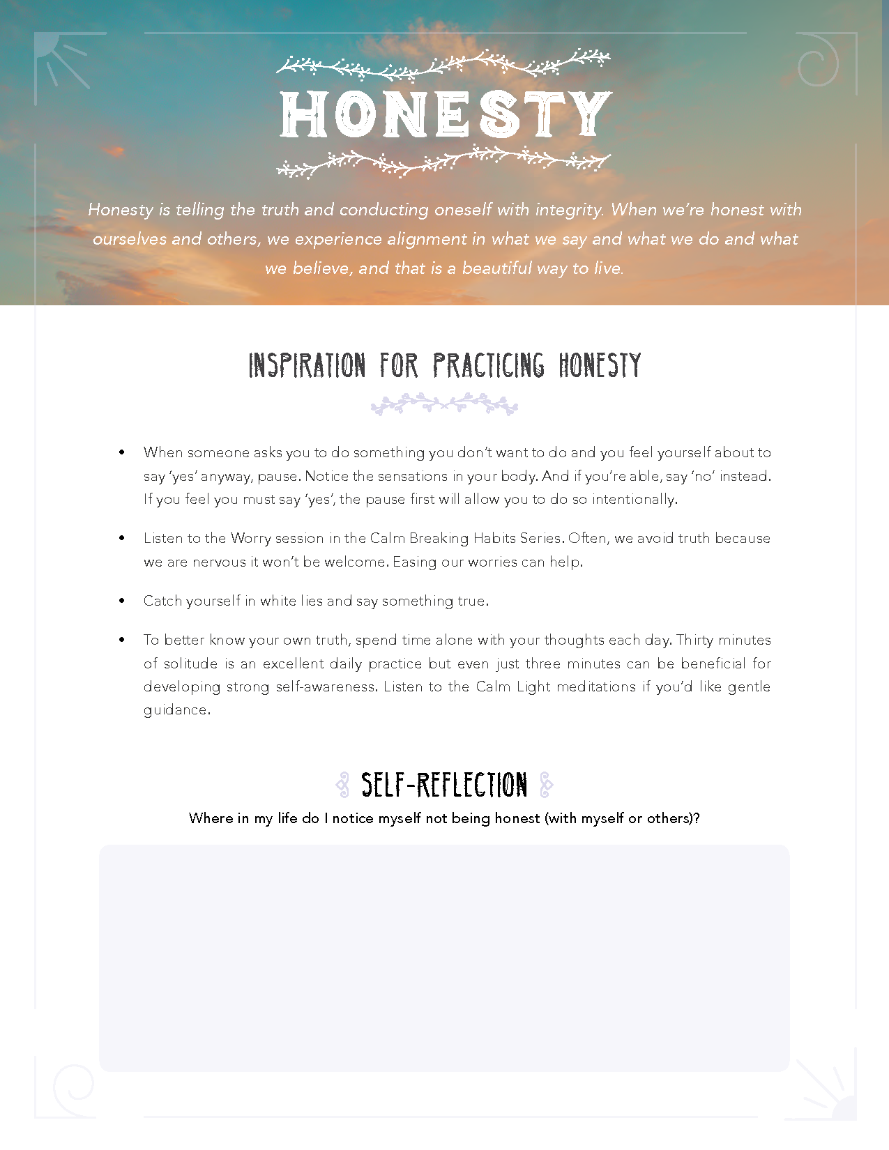 Calm Intentions — Calm Blog