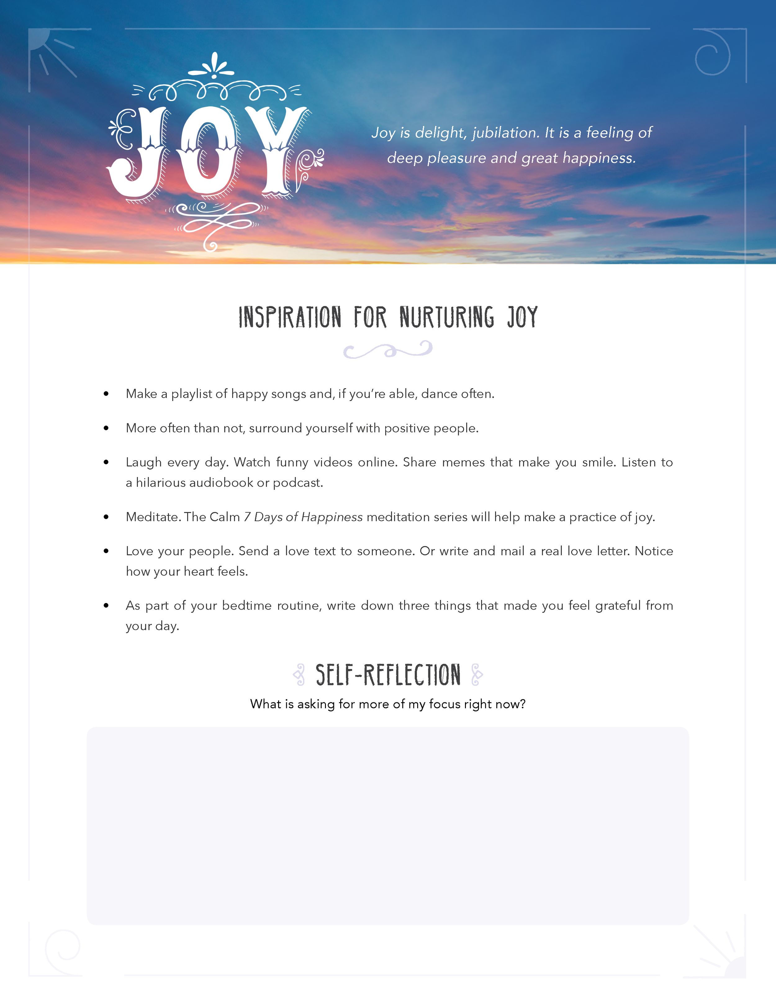 Calm Intentions — Calm Blog