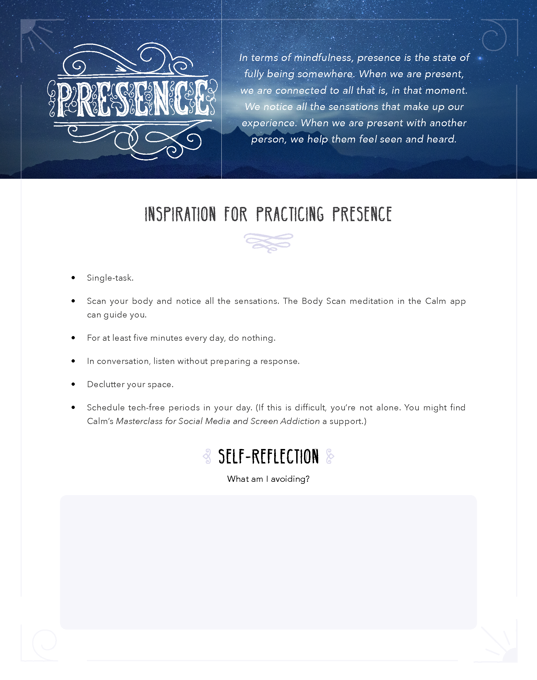 Calm Intentions — Calm Blog