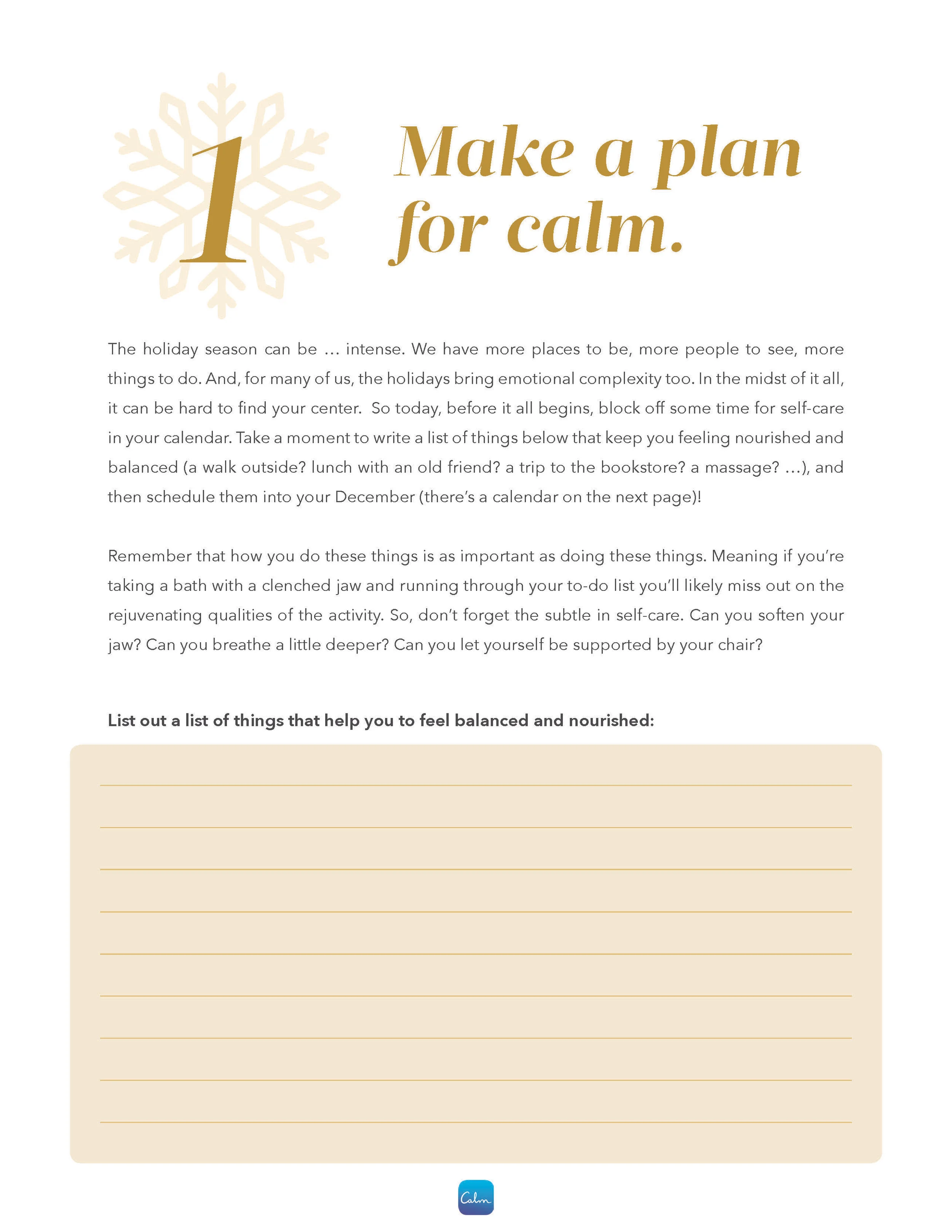 31 ways to cultivate more peace and joy this holiday season — Calm Blog