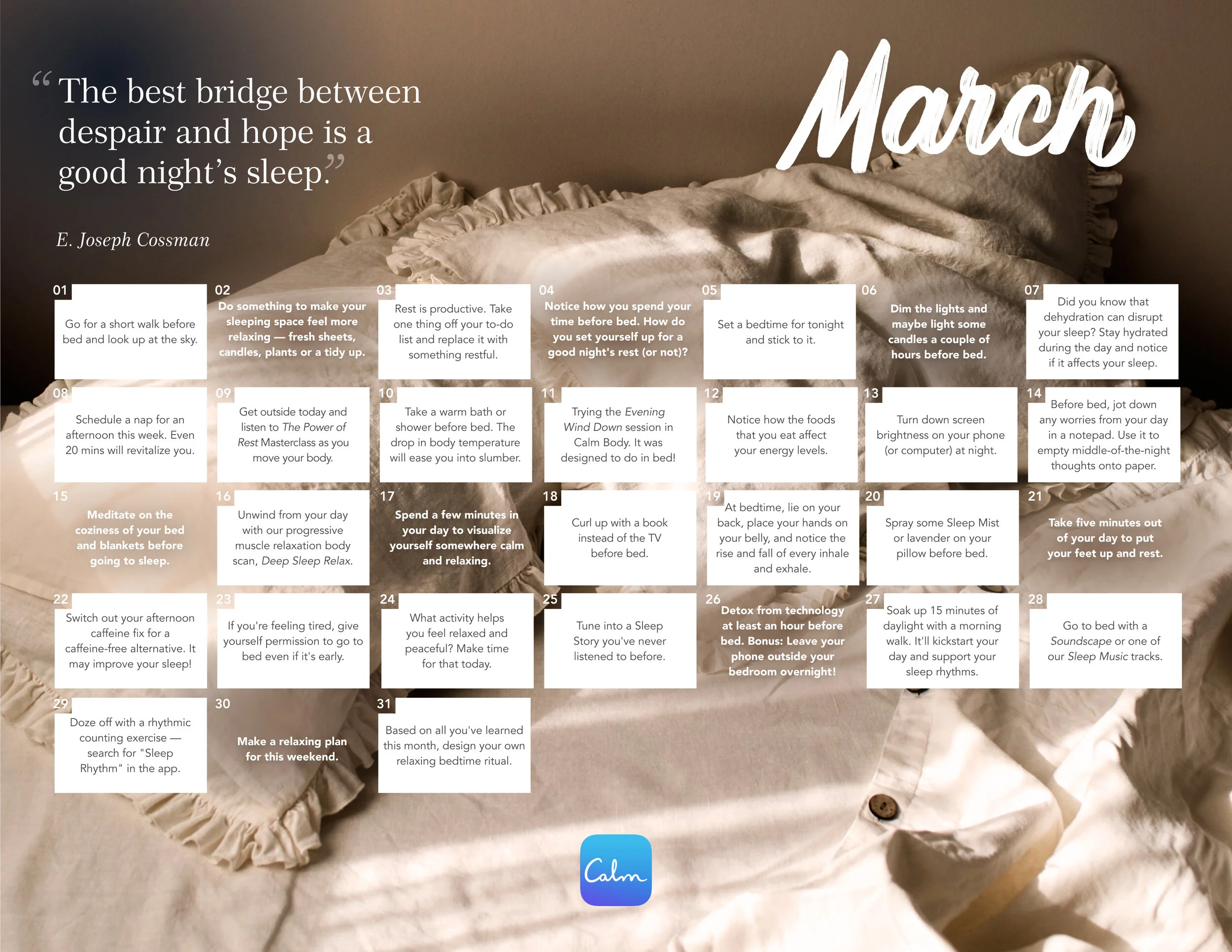 March 2021 Calm Calendar — Calm Blog