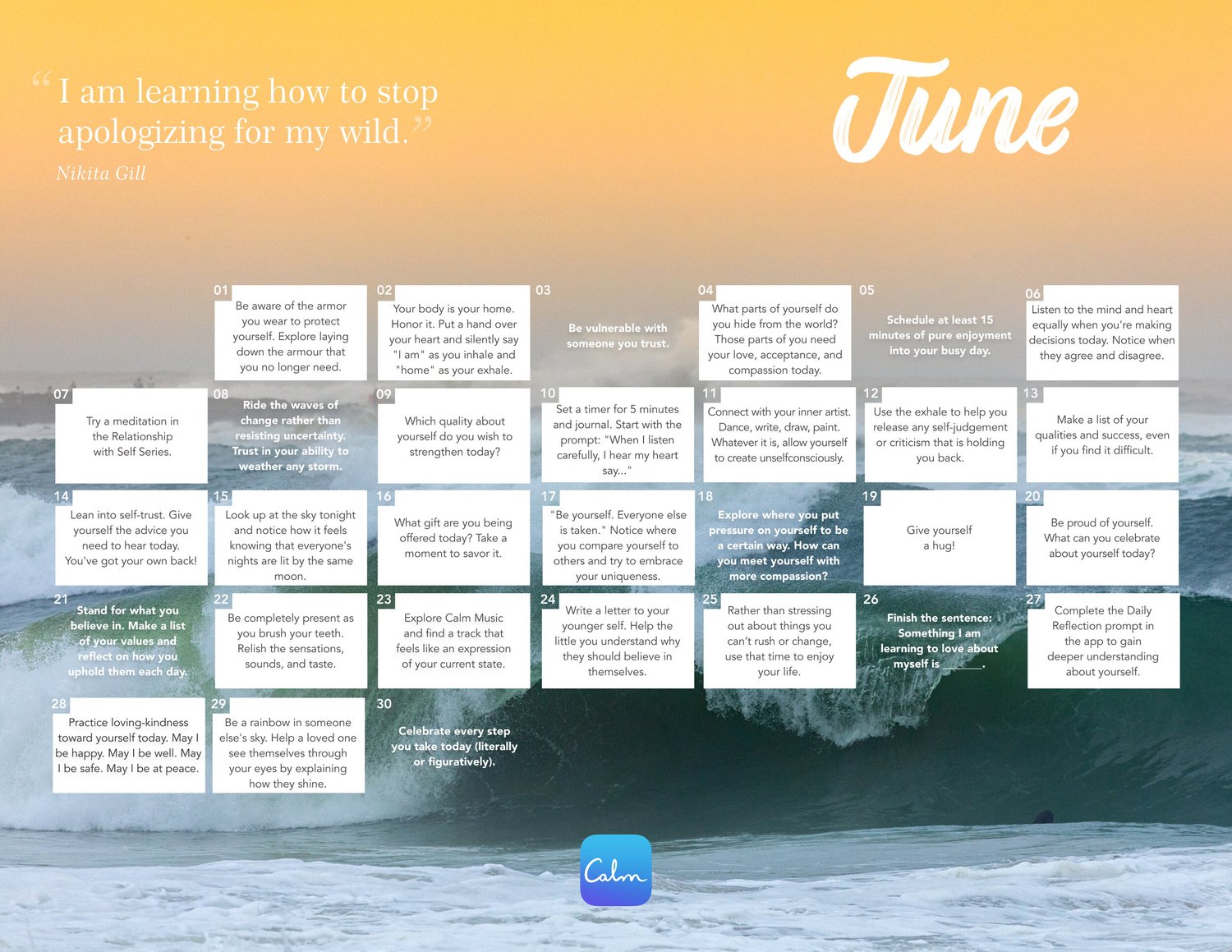 June 2021 Calm Calendar — Calm Blog