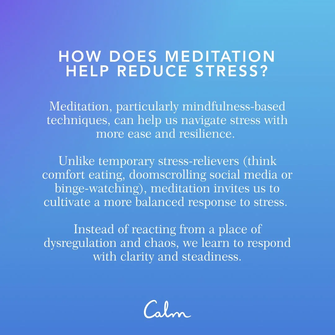 Meditation for stress: 11 techniques to manage stress — Calm Blog