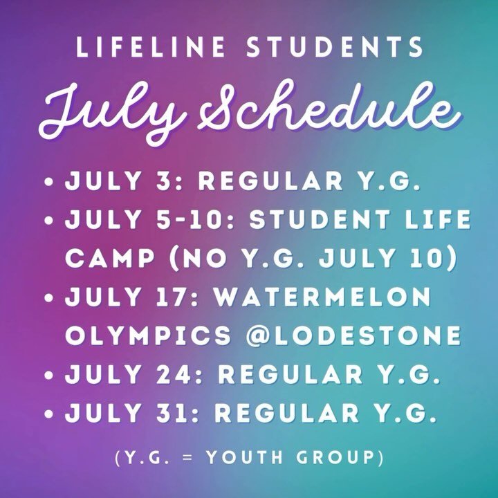 Lifeline Students Overview — Lifeline Community