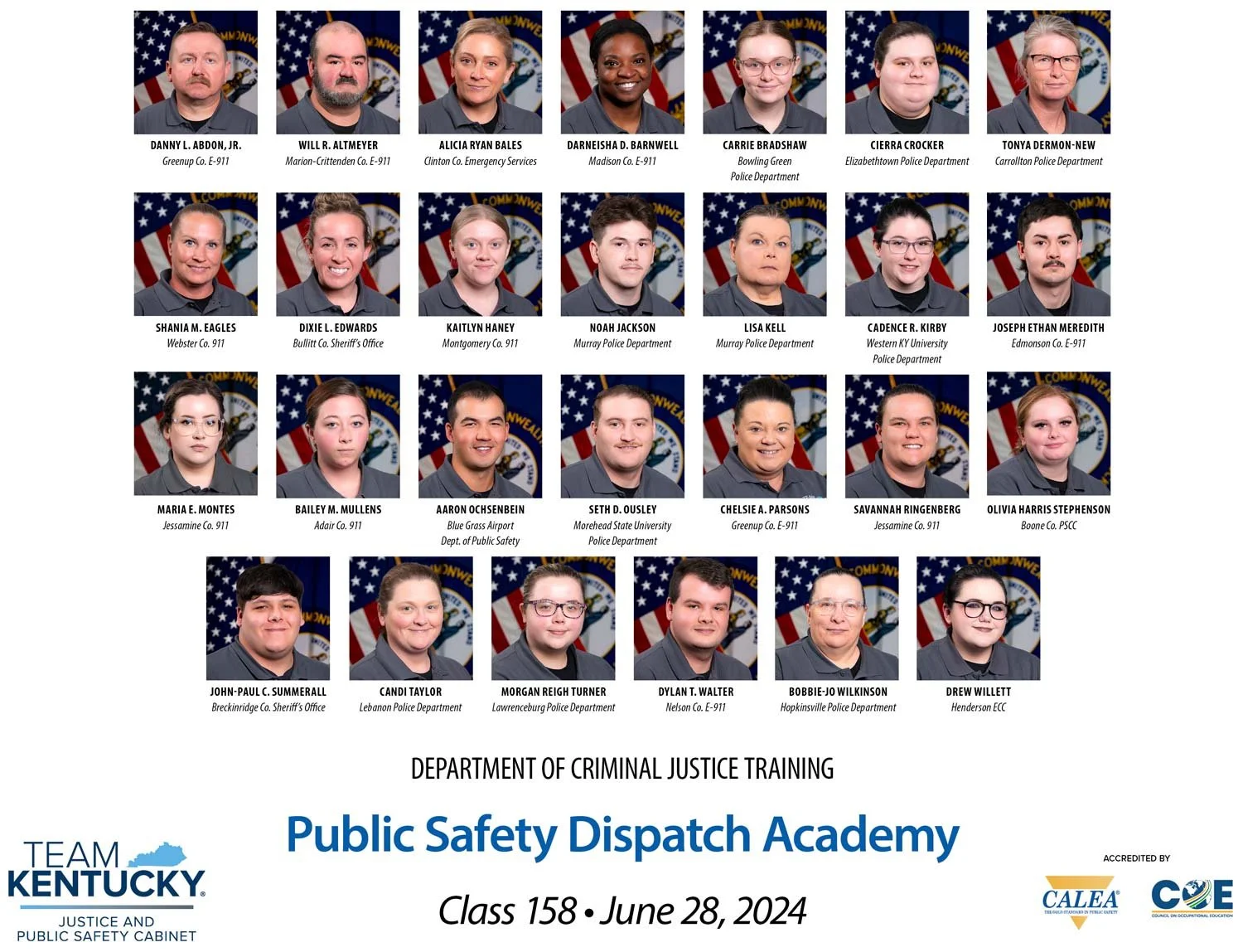 Gov. Beshear, Department of Criminal Justice Training Announce 27 ...