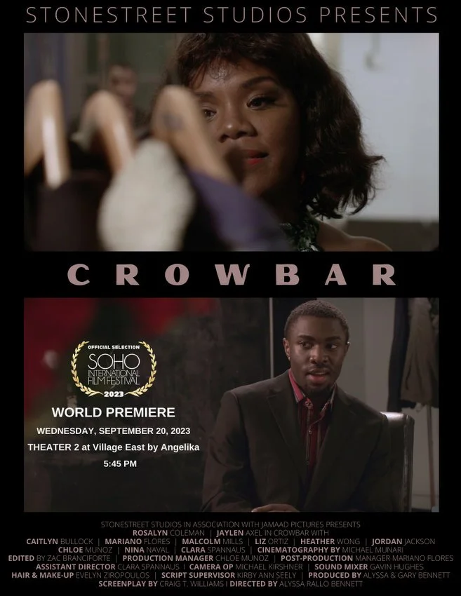 Stonestreet Studios World Premieres Crowbar, and Compulsion at Soho ...