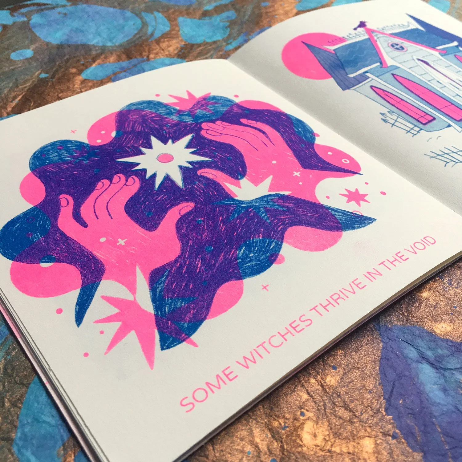 A WITCH LIVES HERE! Risograph Zine — ASH NICO DELEON