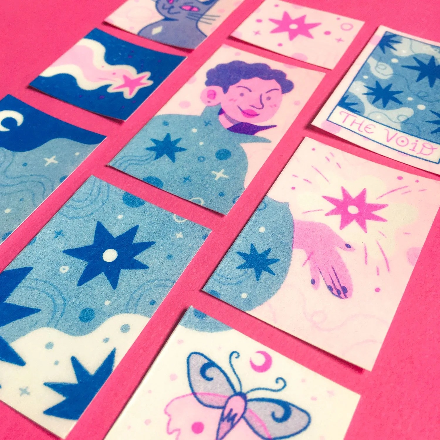 VOID WITCH Risograph Sticker Set — ASH NICO DELEON