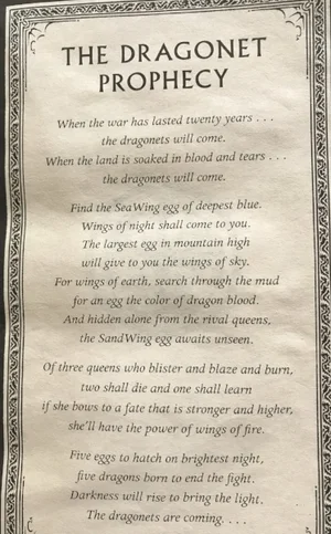 First Pages: Wings of Fire, The Dragonet Prophecy — Dr. Bookworm
