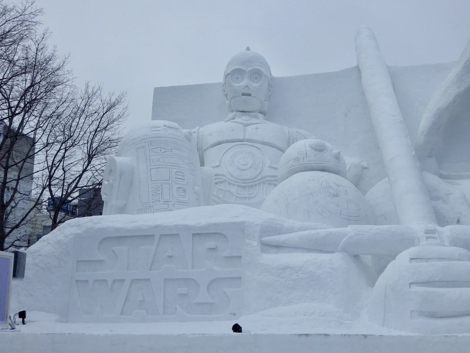 The Sapporo Snow Festival's 'White Star Wars' Snow Sculpture - Gaijin ...
