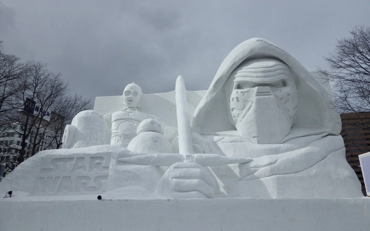The Sapporo Snow Festival's 'White Star Wars' Snow Sculpture - Gaijin ...