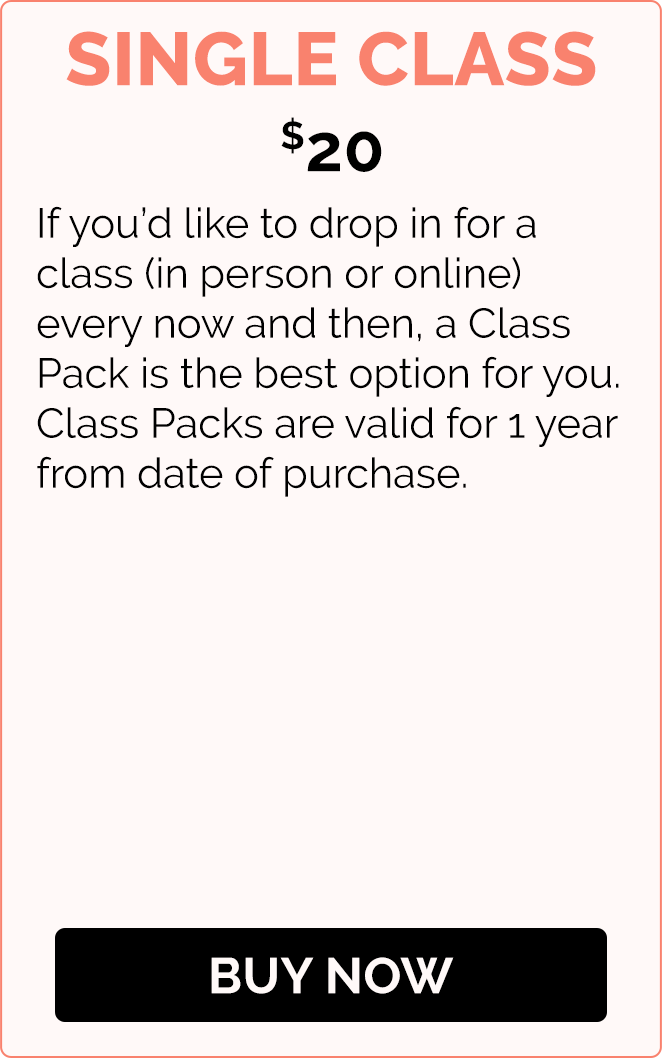 CLASS PRICING — ROUND ROCK YOGA