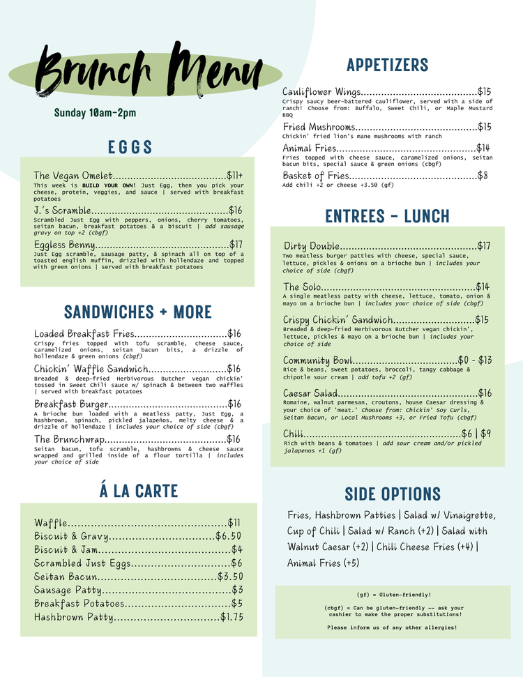 Food — J. Selby's