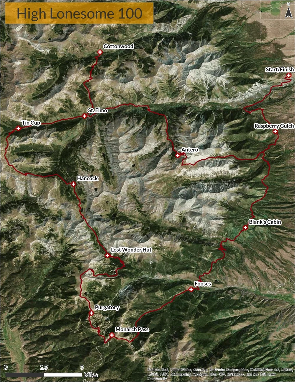 Course | High Lonesome 100 | Colorado 100 mile trail race