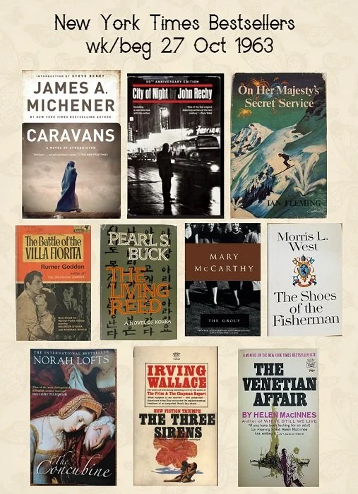 Bestselling Novels Week Beginning 27 October 1963 — Joy V Spicer