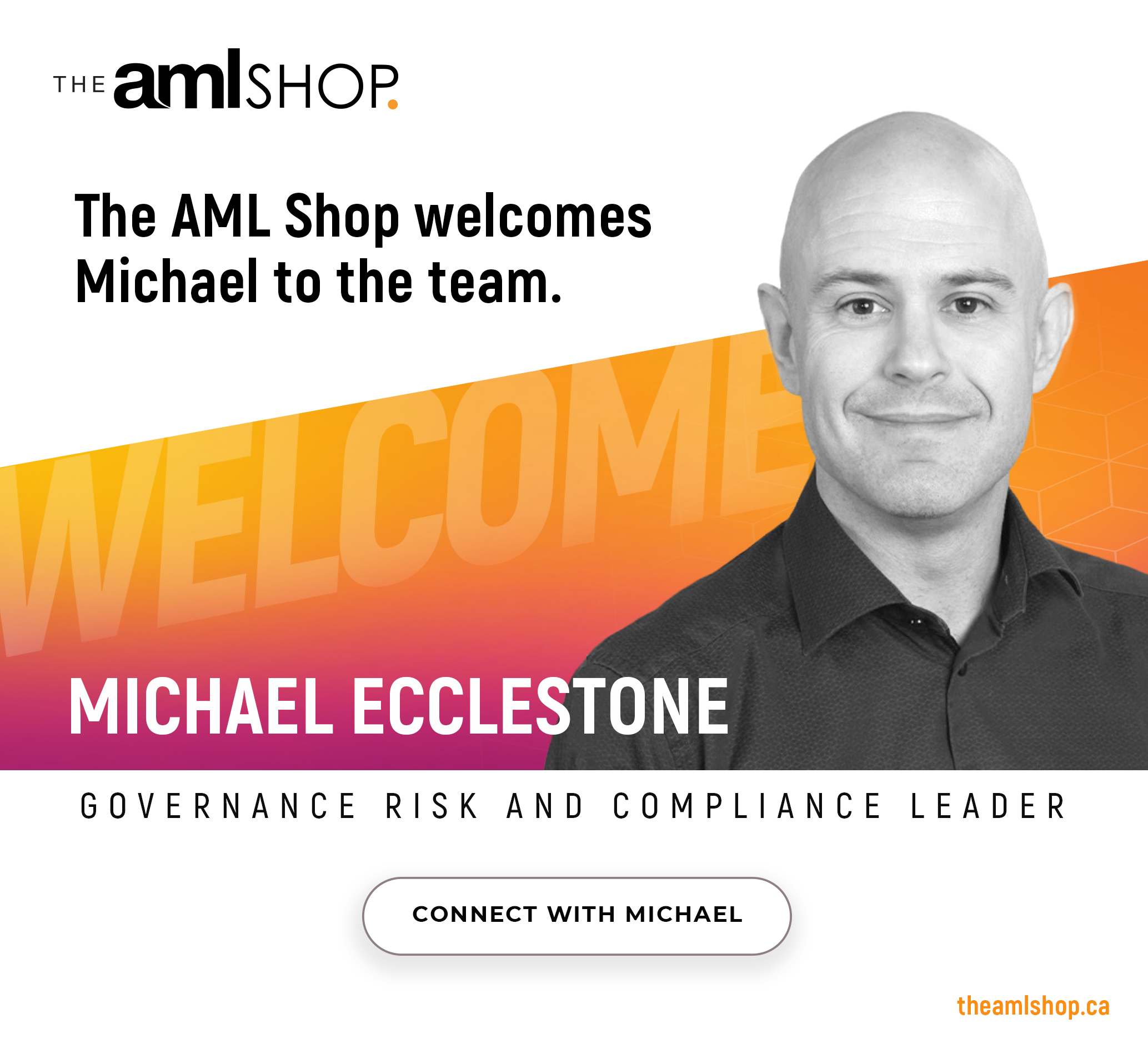 The AML Shop welcomes Michael Ecclestone to the team! — The AML Shop