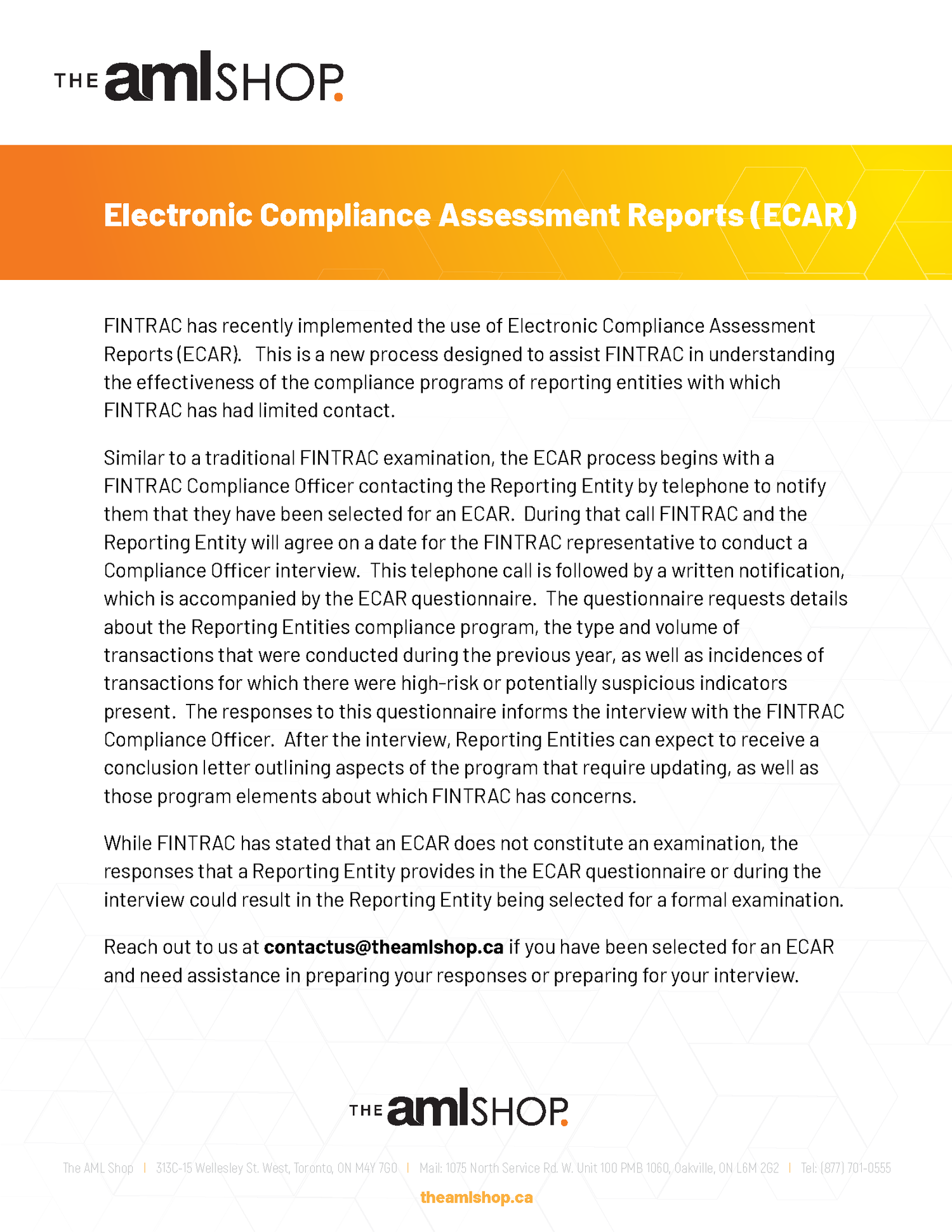 FINTRAC — AML News, Certifications and AML updates — The AML Shop