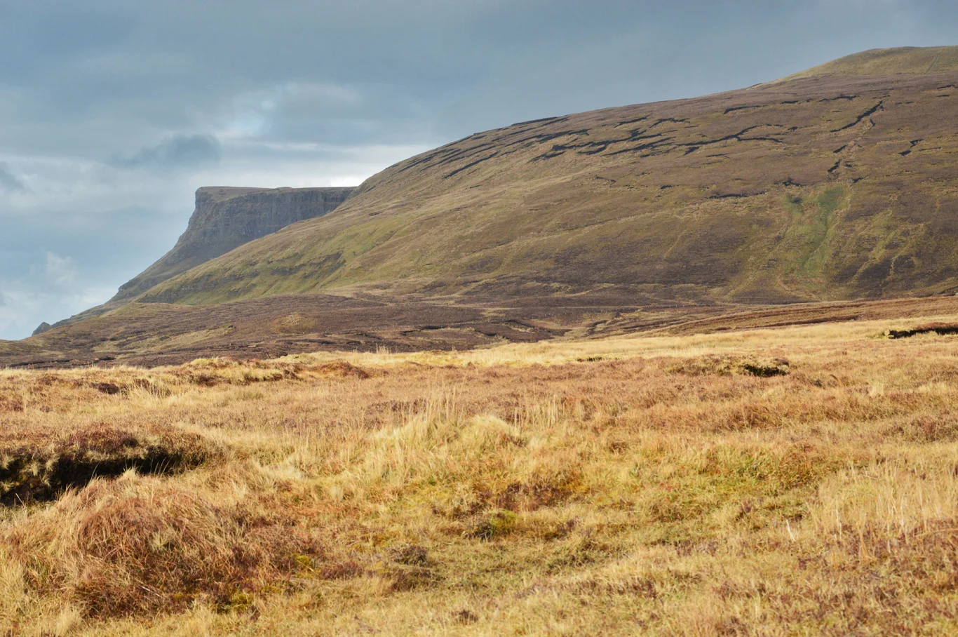 Ben Bulben Mountain and Glencar Waterfall and Lake, County Sligo ...