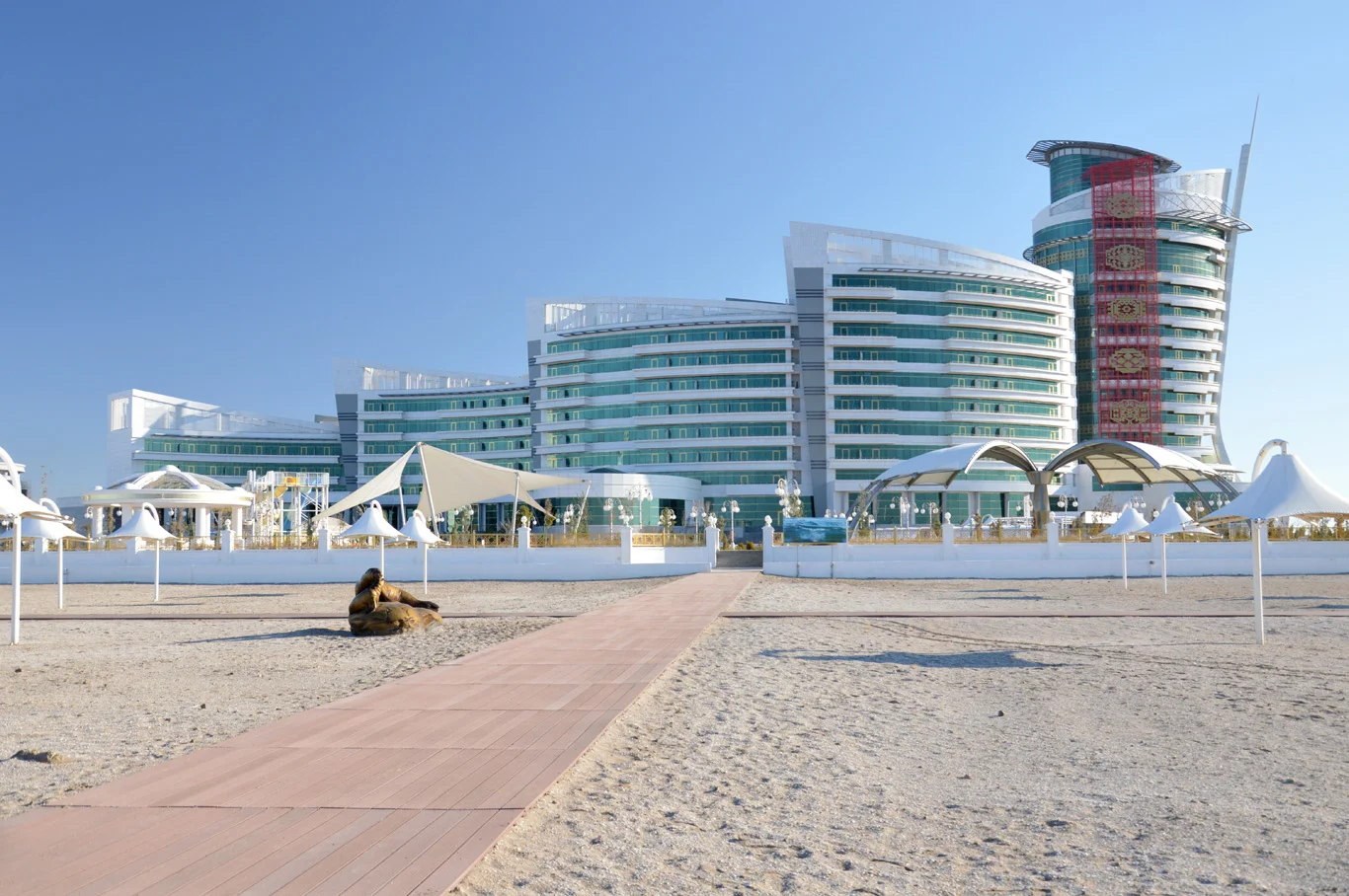 Avaza, Turkmenistan - World's Strangest Seaside Resort — Adventurous ...