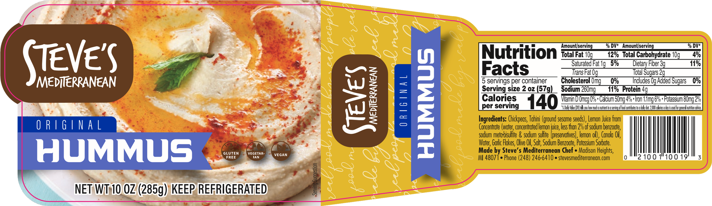 Original Hummus — Steve's Mediterranean