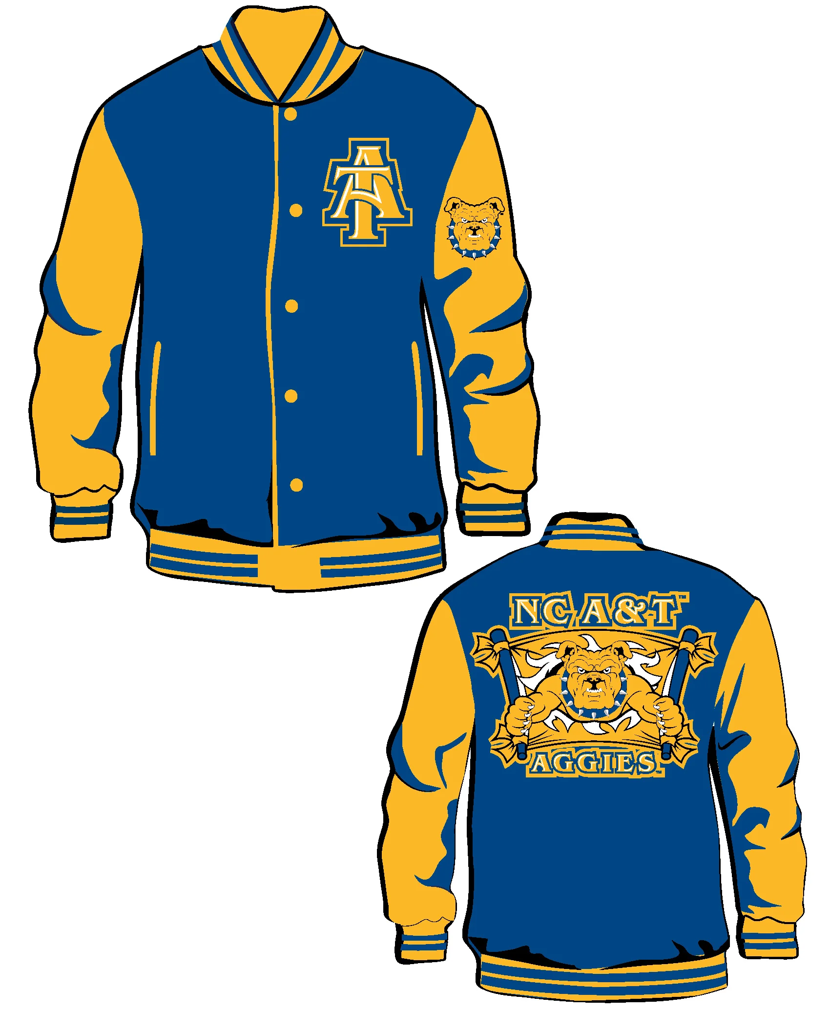 North Carolina A&T Jacket — BLUE APPLE DESIGNS