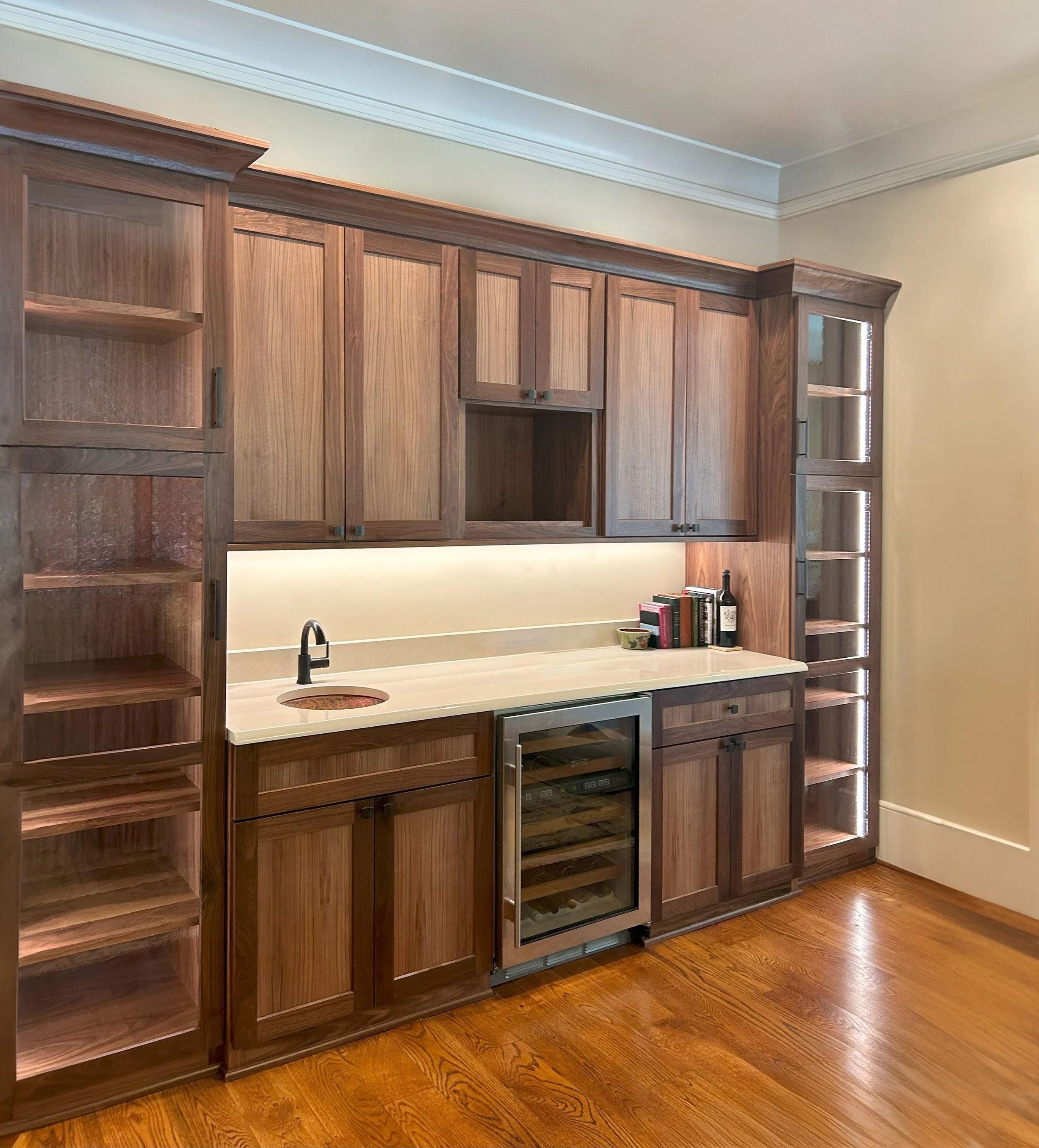 Custom Built-In Bar — Woodmaster Custom Cabinets