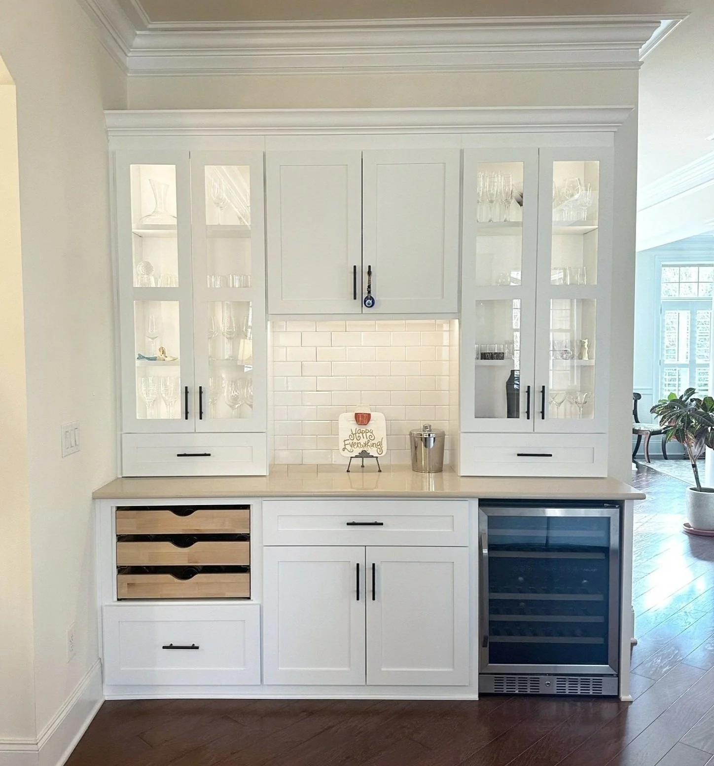 Custom Built-In Bar — Woodmaster Custom Cabinets