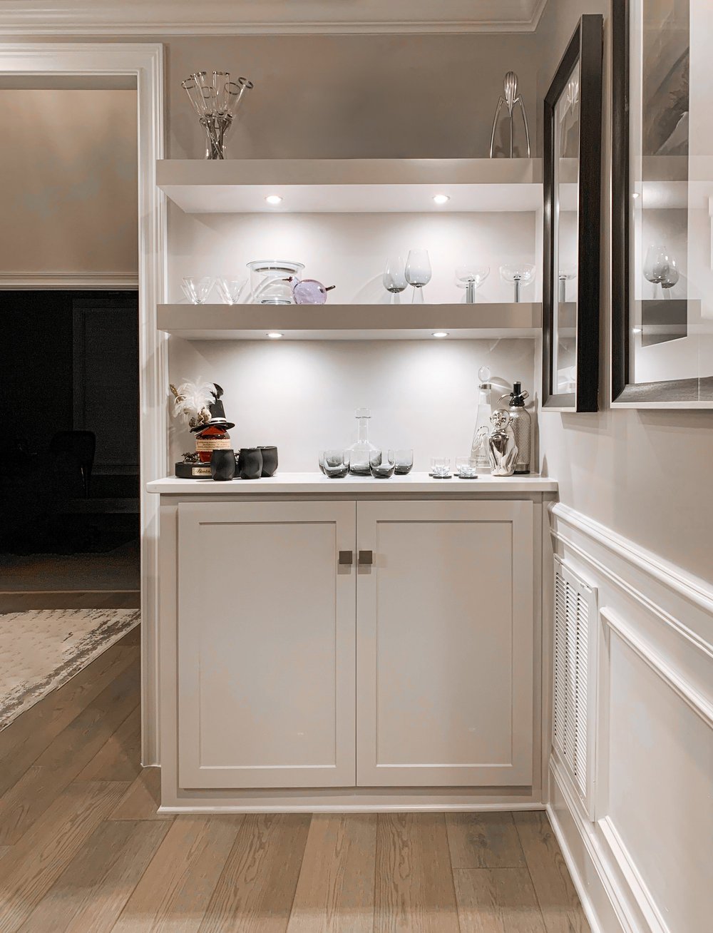 Custom Built-In Bar — Woodmaster Custom Cabinets