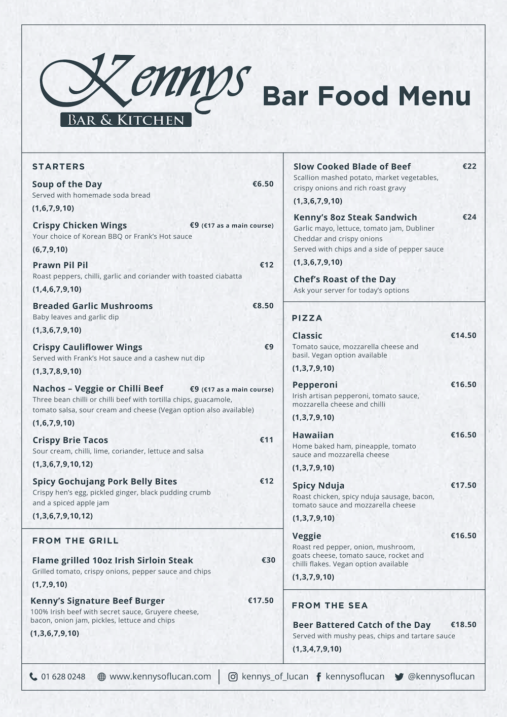 Food — Kenny's of Lucan
