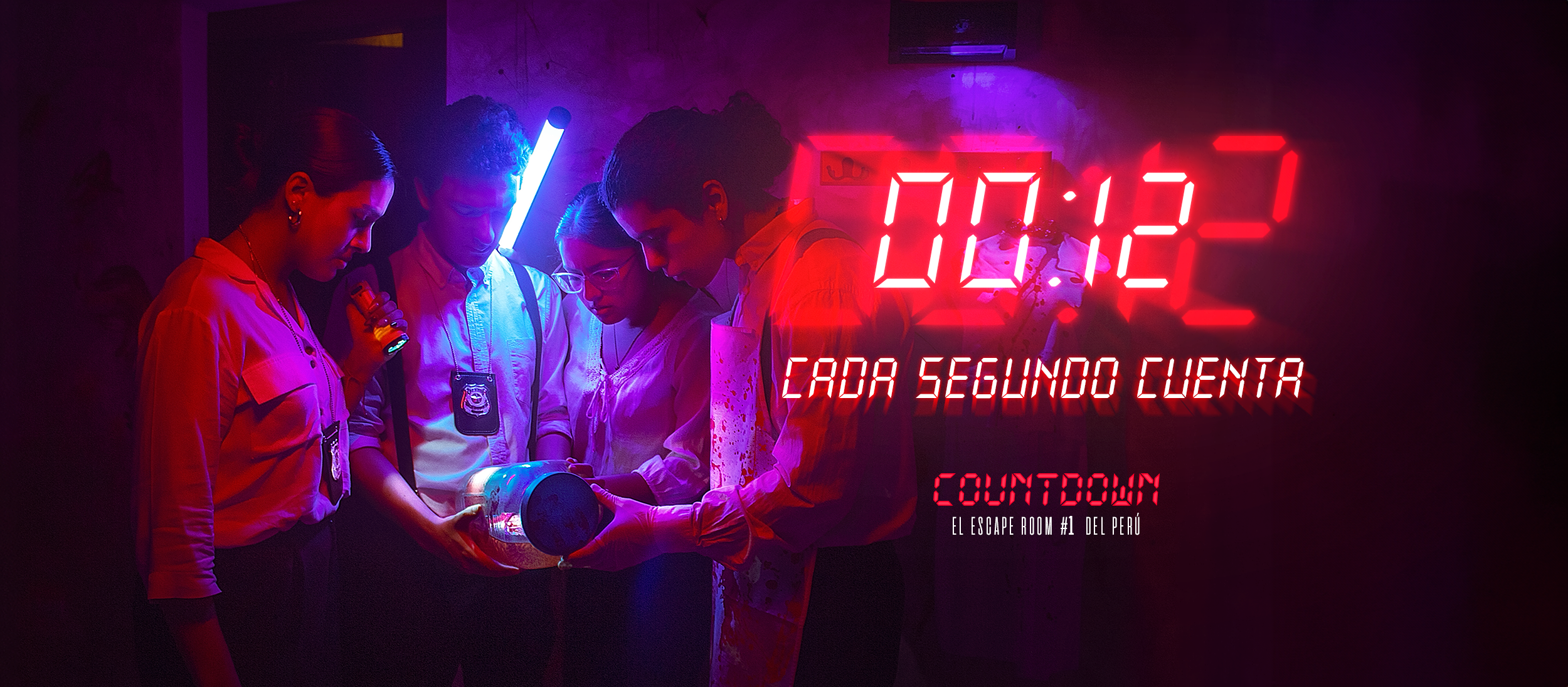 Countdown Escape Room x Pasaporte: Cada segundo cuenta — Pasaporte Studio.