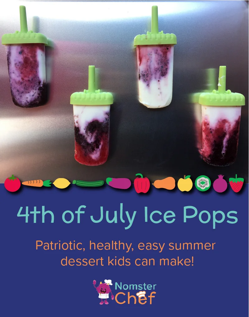 Nomster Chef | 4th of July Ice Pops | Fun food recipes for kids to make ...