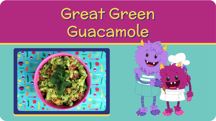 Nomster Chef | Great Green Guacamole | Fun food recipes for kids to ...