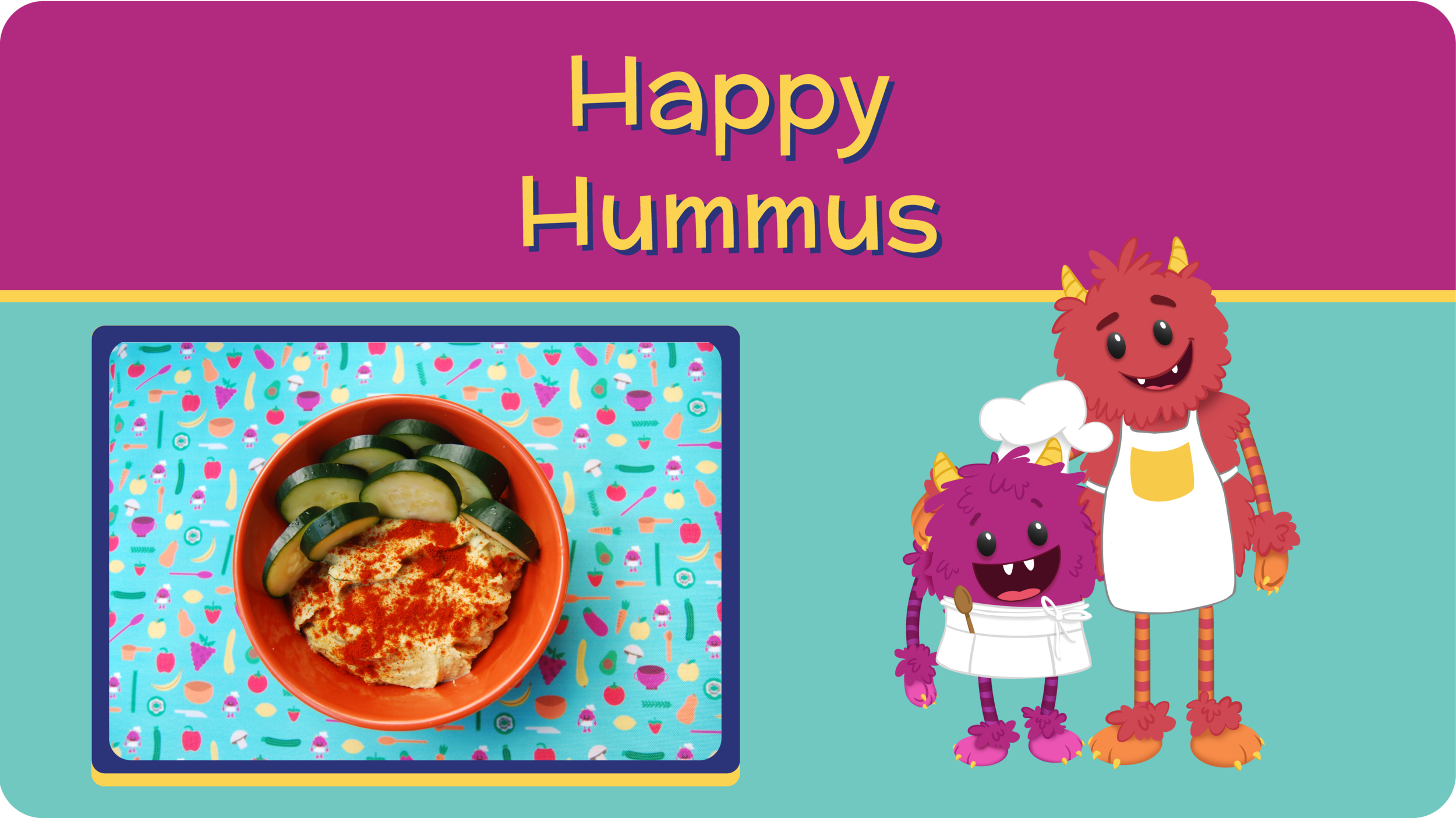 Nomster Chef | Happy Hummus | Fun food recipes for kids to make for ...
